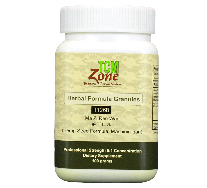 T126B | Ma Zi Ren Wan, Hemp Seed Formula (Granules, 100g Bottle ...