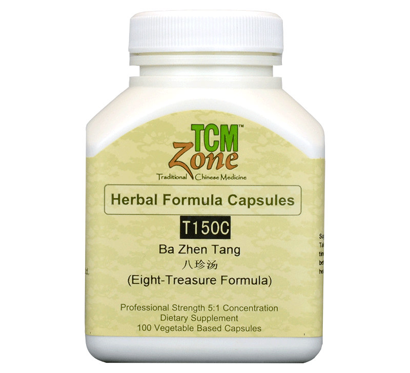T150C | Eight-Treasure Formula, Ba Zhen Tang (Vegi-Capsules) | Herbal TCM